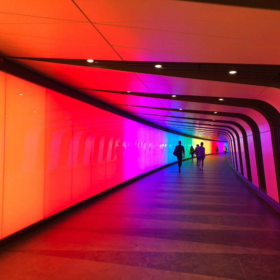 King's Cross Light Tunnel: Underground Art and Technology • Come to London